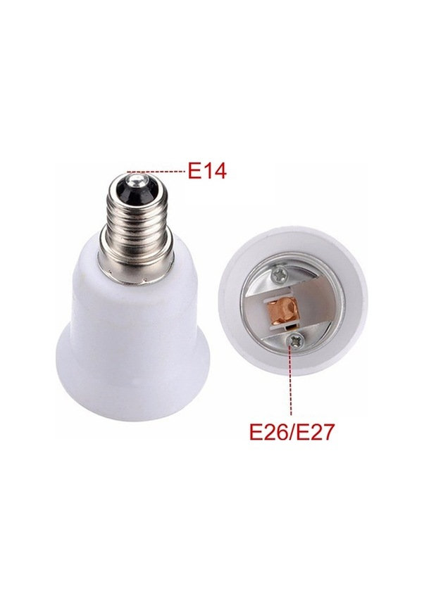 Pazly 10 Adet E14'ten E26 E27 Adaptörü, E12'den E26 E27 Dönüştürücü Ampul Tabanı Soketi ...