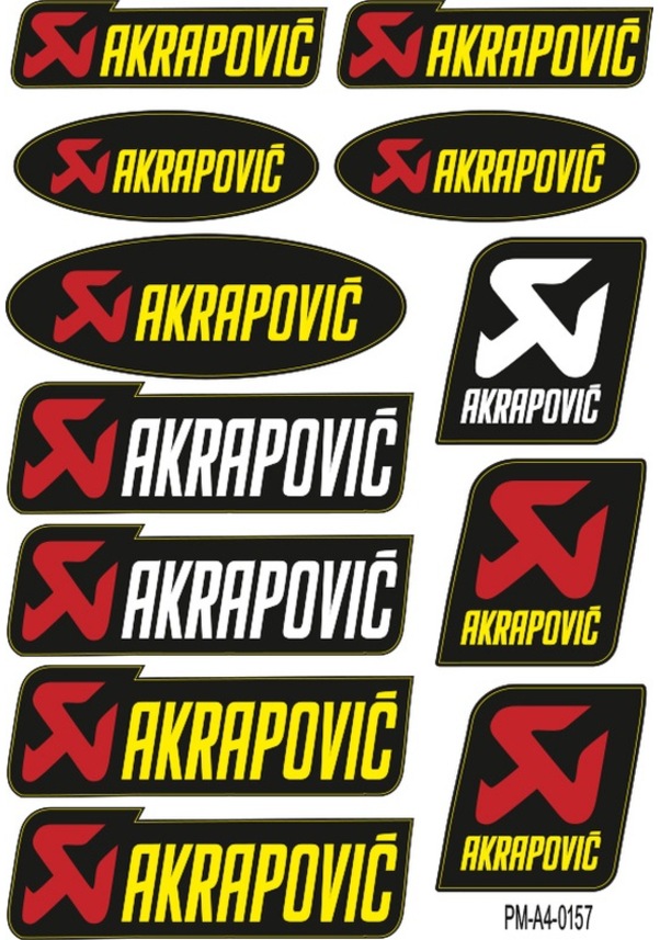 Akrapovıc Tasarımlı Ekipman Kask Motorsiklet Sticker Seti 01 Fiyatları ...