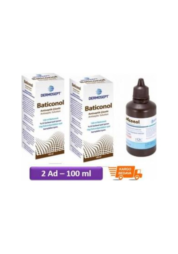 Baticon-Batikon-Baticonol Antiseptic Çözelti100Ml Dermosept2 Adet ...
