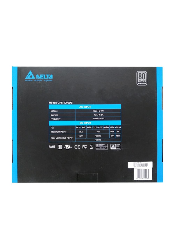 Delta GPS-1000DB 1000W 80+ Platinum Tam Modüler Güç Kaynağı Fiyatları ...
