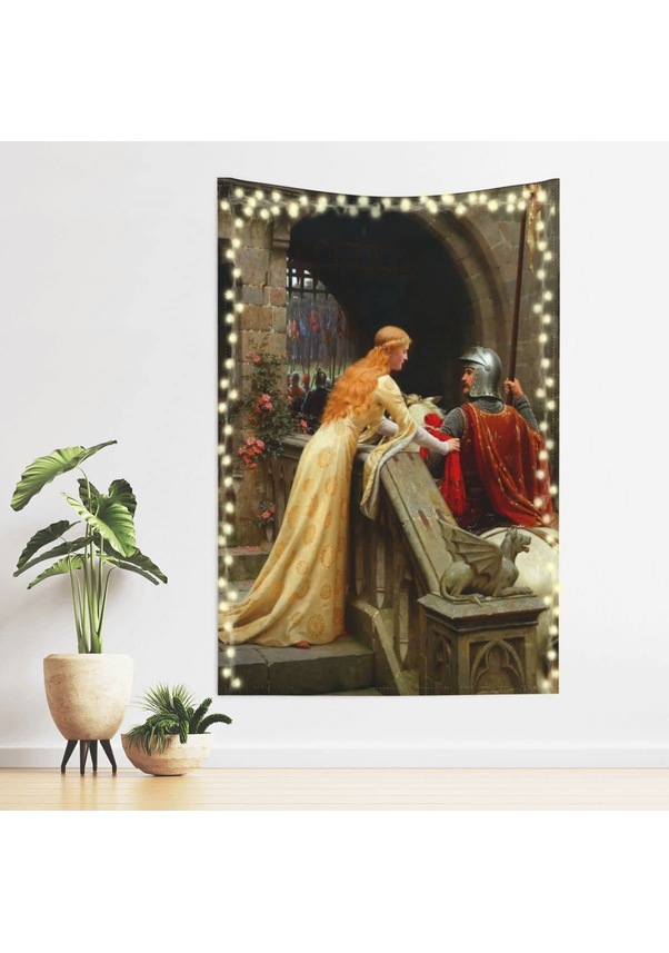 Goblen Duvar Asma Sanat Ev Dekoru, God Hız Edmund Blair Leighton Baskı Baskı Resim Oturma Odası ...