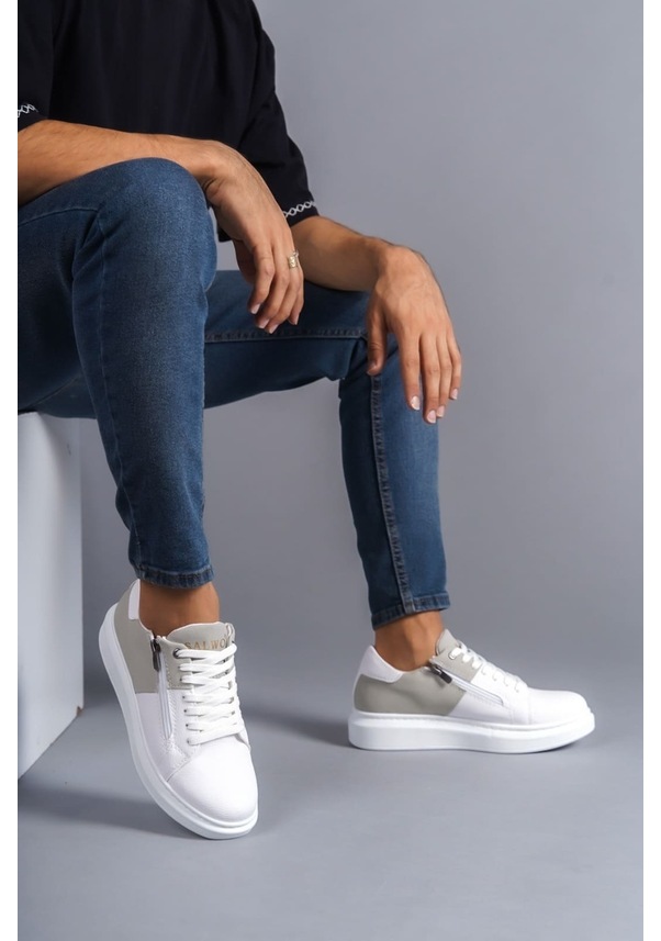 Mk155 Warrior Bağcıklı Ve Fermuarlı Cilt Süet Erkek Günlük Sneaker ...