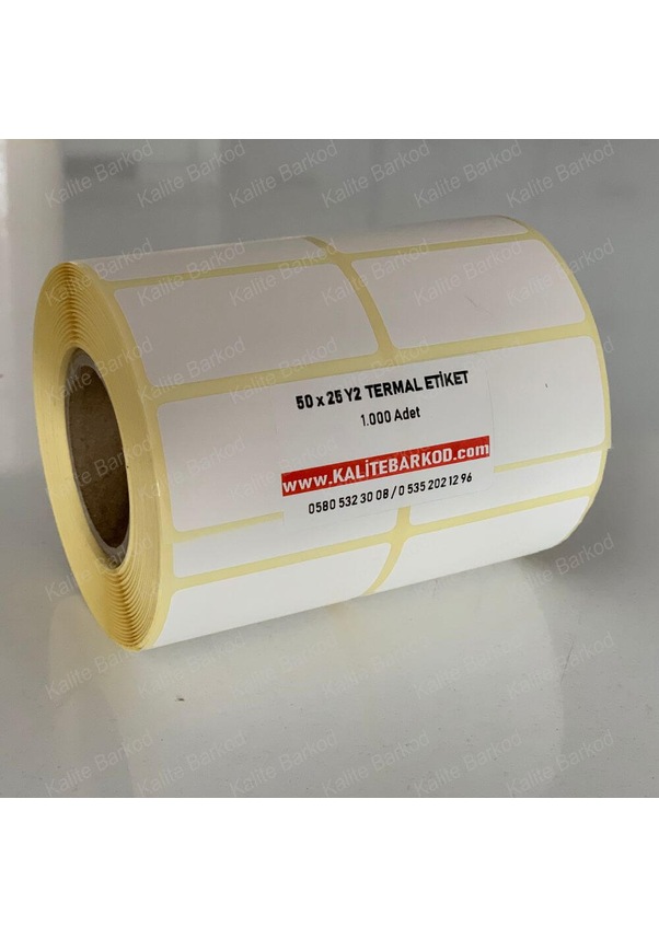 50X25 Yanyana 2'Li Termal Etiket Rulo Barkod Etiket Kalite Fiyatları ve ...