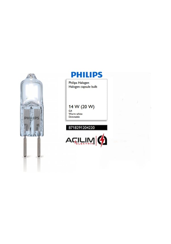 Philips 12V 14W G4 Halogen Ampul Fiyatları ve Özellikleri