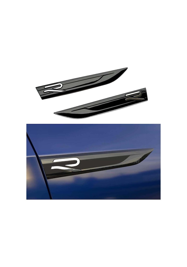 Volkswagen Yeni Golf 8 R-Line Yan Çamurluk Bıçak Logosu Arması Krom ...