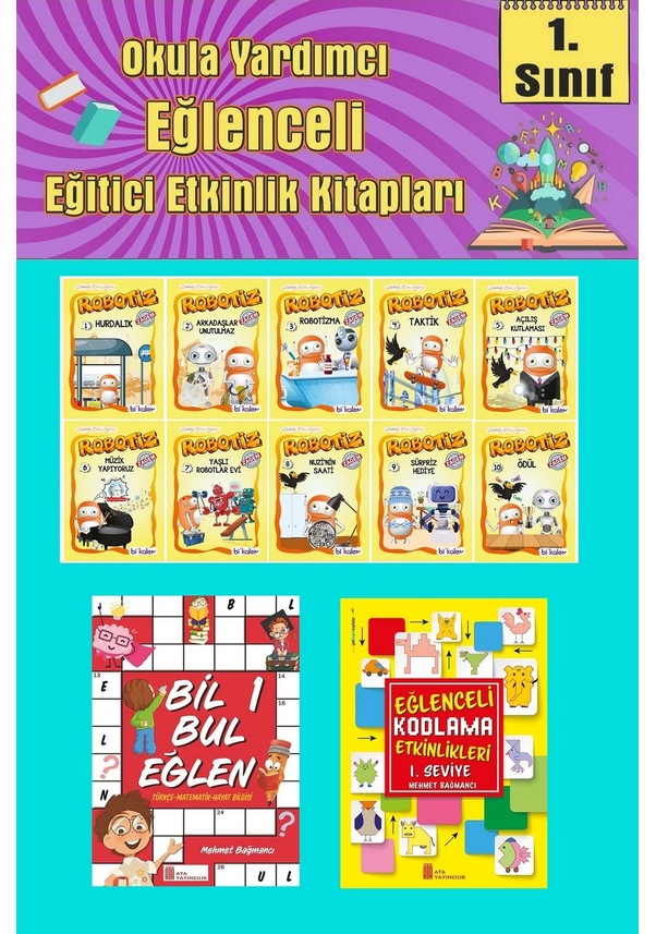 1.sınıflar İçin Okumayı Sevdiren 10 Lu Hikaye Seti -bil Bul Eğlen ...