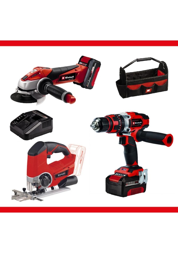 Einhell TE-TK 18'li Kit (AG+CD+JS) Akülü Combo Set – 4257236 Fiyatları ...