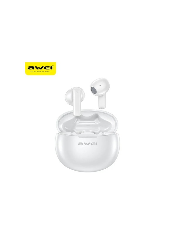 T87 Beyaz Awei T87 Kulaklık Bluetooth 5.3 Kulaklık Kablosuz Bluetooth Kulaklık Dokunmatik ...