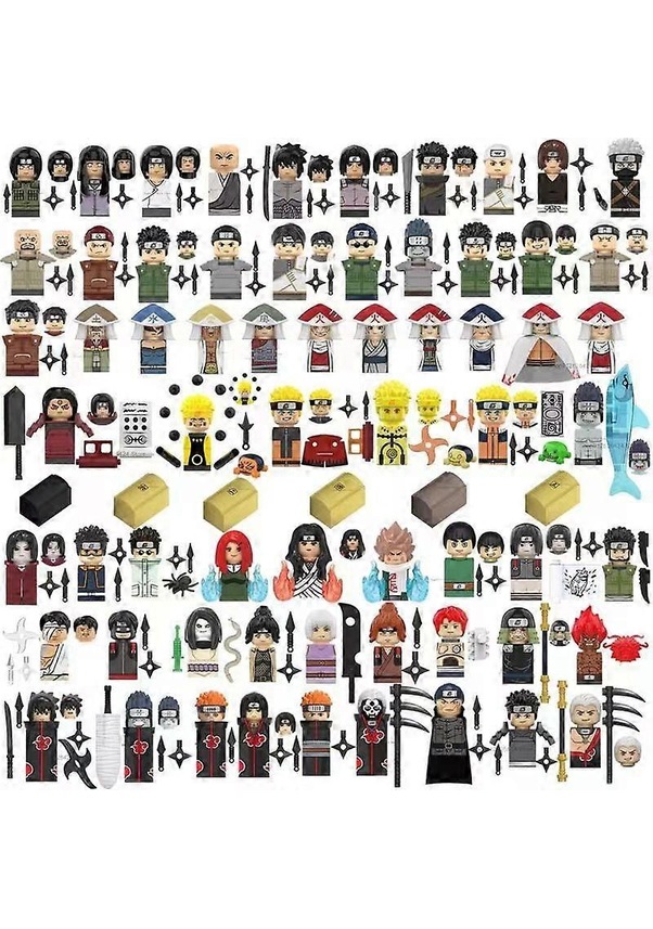Mini Naruto Sasuke Kakashi Akatsuki Yapı Taşları Set Anime Karikatür ...