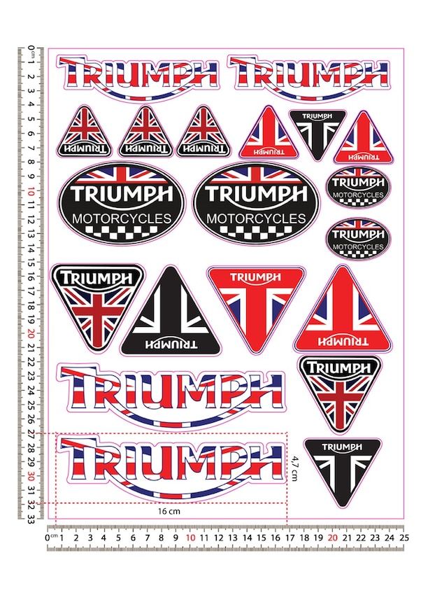 Triumph Sticker Set Fiyatları ve Özellikleri
