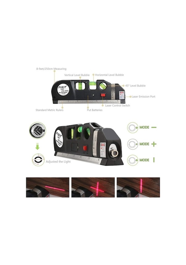 Wenlin 8 Feet Lazer Seviyesi, Qooltek Çapraz Çizgi Lazeri, Metre Ve ...