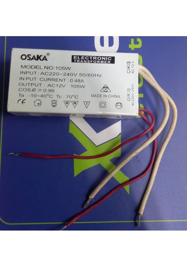 Osaka Elektronik Trafo 12v 105w Fiyatları ve Özellikleri