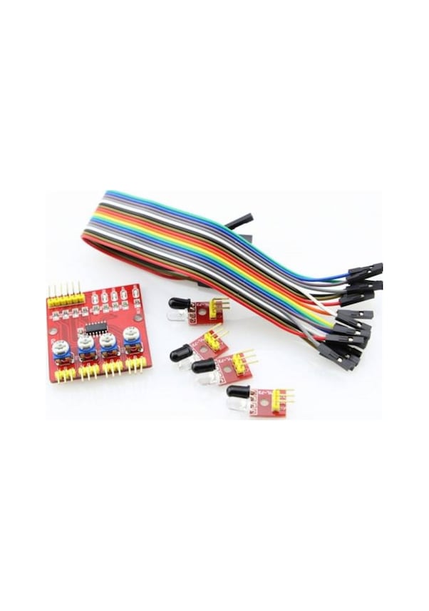 4Lü Çizgi İzleyen Sensör Seti - 4 Way Tracking Module Fiyatları ve ...