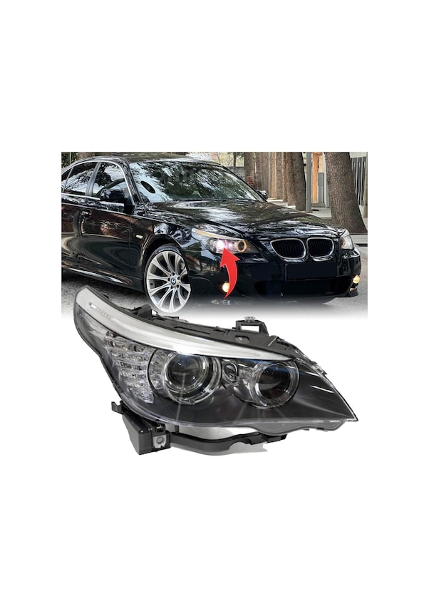 Bmw E60 Lcı Sağ Far Bi-xenon 2003-2011 63127177752 Fiyatları ve Özellikleri