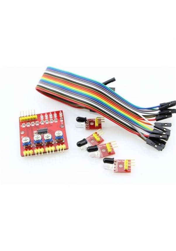 4Lü Çizgi İzleyen Sensör Seti - 4 Way Tracking Module Fiyatları ve ...