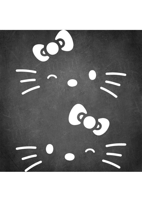 Yan Ayna Hello Kitty Sticker - Yan Ayna Sticker - Sağ Sol Set - Araba ...