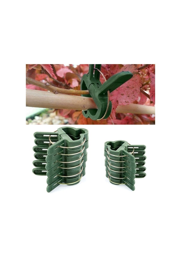 100 Adet Bitki Klipsi Tırmanıcı Bitkileri Sabitlemek İçin Tekrar ...