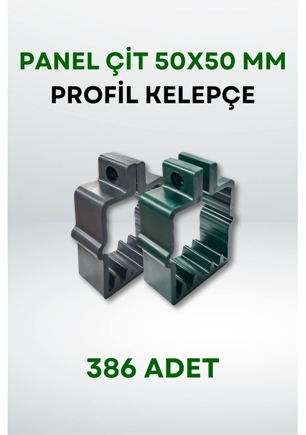 Panel Çit 50x50 MM Profil Kelepçe (386 Adet) - Antrasit Gri Diğer ...