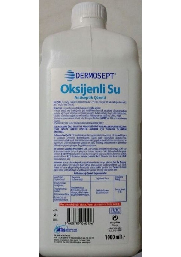 Dermosept Oksijenli Su 1000 ML Fiyatları ve Özellikleri