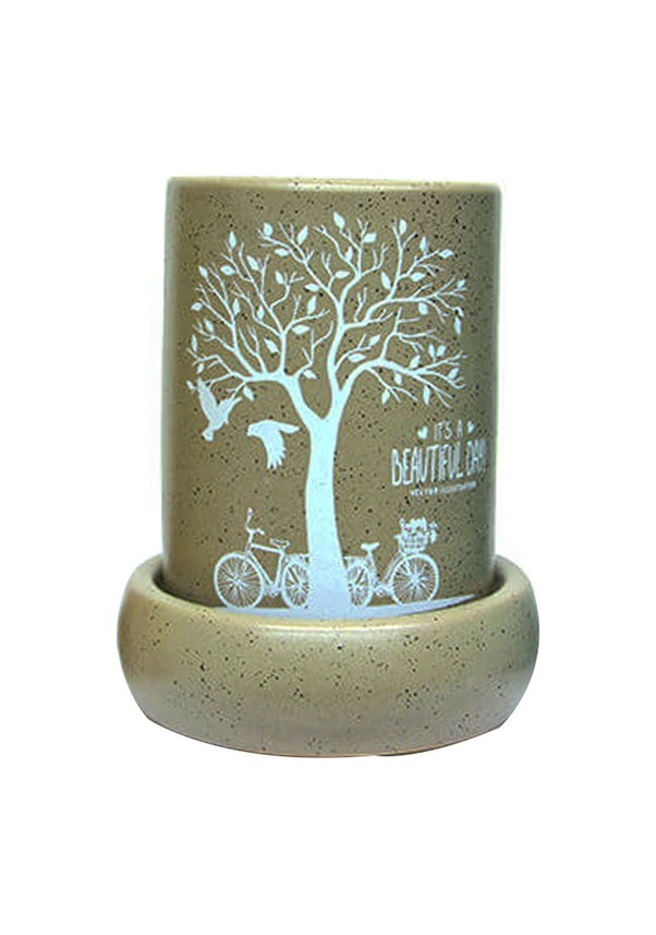 Doğa&hayat Ağacı Temalı Krem Rengi Seramik Buhurdanlık Fiyatları ve ...