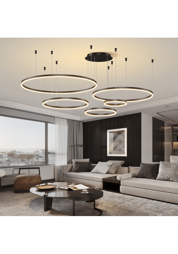 Antrasit Ø40,60,80,100,120cm Led Lamba,3 Işık, Sarkıt Avize Fiyatları ...