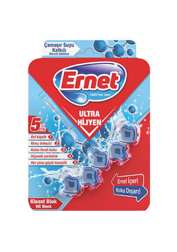 Ernet Ultra Hijyen Klozet Blok Çamaşır Suyu Katkılı 50 g Fiyatları ve ...