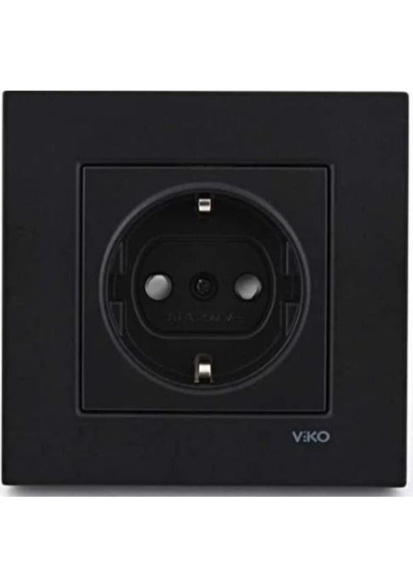 Viko Novella Siyah Çocuk Korumalı Çerçeveli Topraklı Priz Fiyatları ve ...