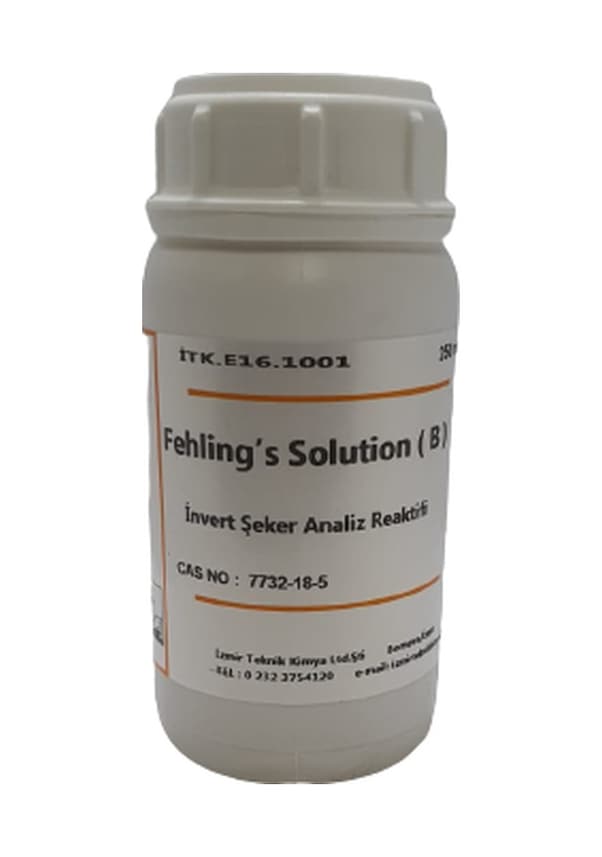 Fehling'S Solution B Invert Şeker Analiz Reaktifi Fiyatları ve Özellikleri