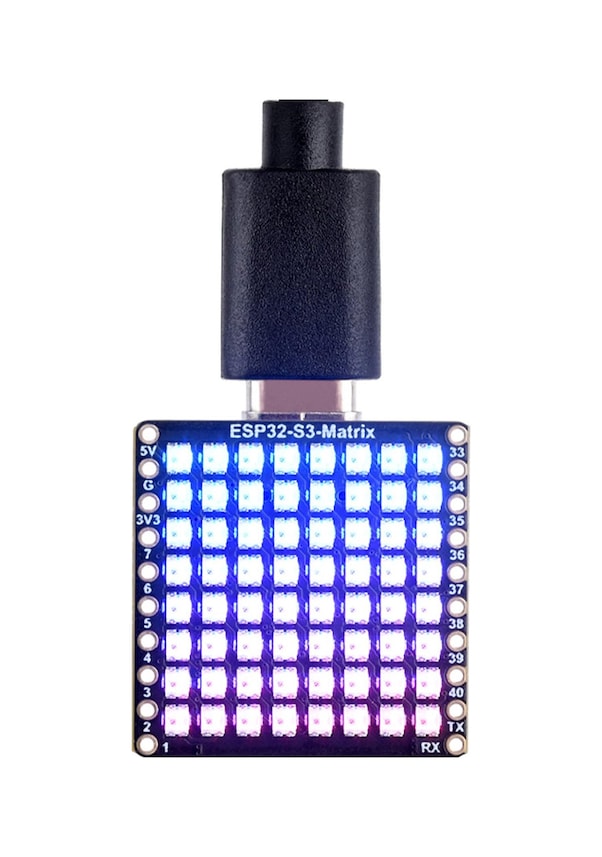 Esp32-s3 Matrıx Esp32 S3 Geliştirme Kurulu 8 8 Rgb Led Matrix Ve Qmı8658c Tutum Sensörü ...