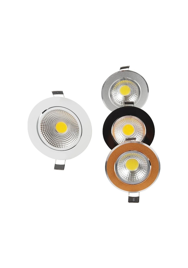 5 Watt Cob Led Spot Lamba Tavan Armatürü Gömme Spot 10 Adet Set ...