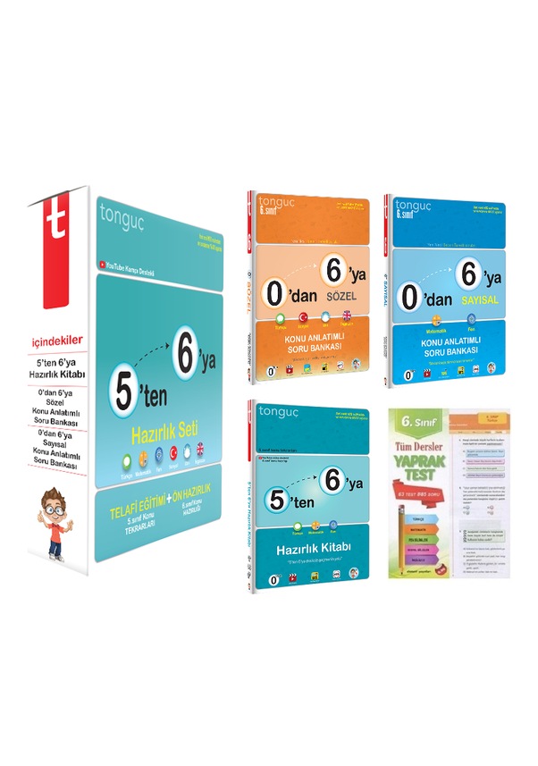 5 Ten 6 Ya Hazırlık Seti Konu Anlatımlı Tüm Dersler ve Tüm Dersler ...
