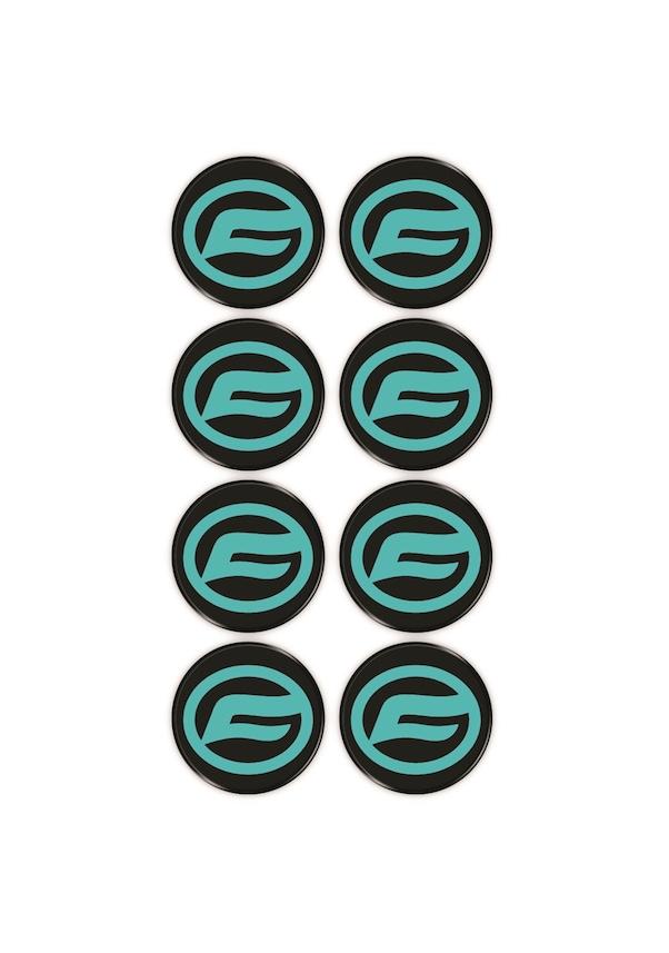 Cf Moto Logo 8'Li Koruma Takozu 3D Sticker Etiket Siyah Turkuaz ...