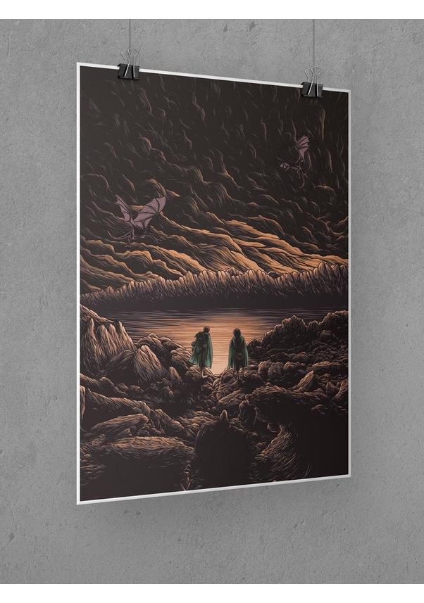 Yüzüklerin Efendisi Poster 45x60cm Frodo and Sam Afiş - Kalın Poster ...
