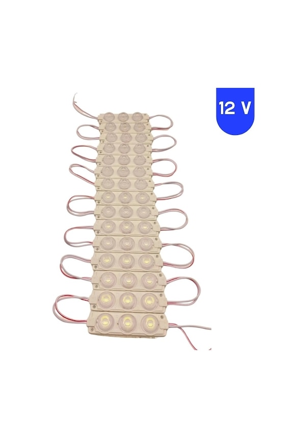 12 Volt 3 Watt 3 Lensli 4000k Naturel Beyaz 3030 Smd Led Modül Ip65 10 Adet Modül 12V Fiyatları ...