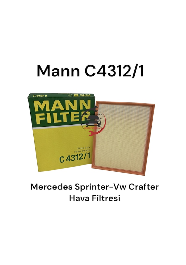 Mann C4312/1 Hava Filtresi Mercedes Sprinter Vw Crafter Uyumlu Fiyatları ve Özellikleri