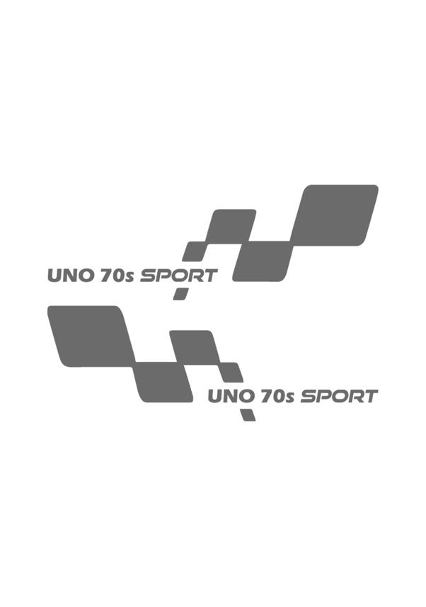 2 Adet Uno 70s Sport Sticker - Uno Sticker - Fiat Sticker - Kapı Altı ...