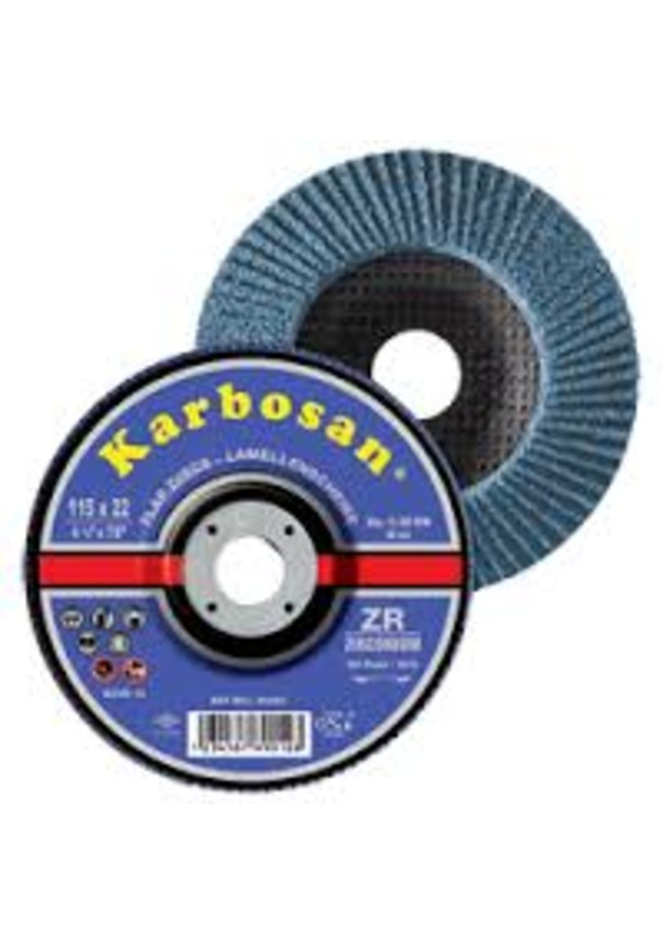Karbosan Flap Disk Zımpara 180 Mm Zirconium(40-60-80-100-120 Kum) Kum ... Karbosan Flap Disk Zımpara 180 Mm Zirconium(40-60-80-100-120 Kum) Kum ...