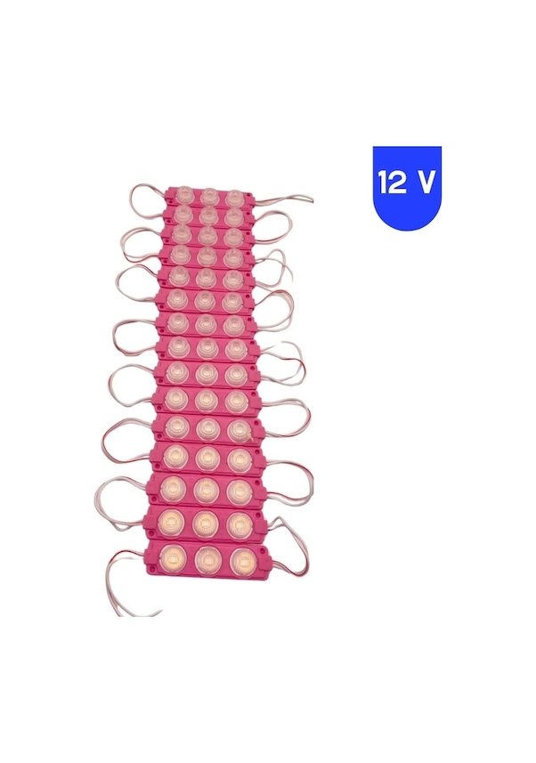 12 Volt 3 Watt 3 Lensli Pembe 3030 Smd Led Modül Ip65 10 Adet Modül Fiyatları ve Özellikleri