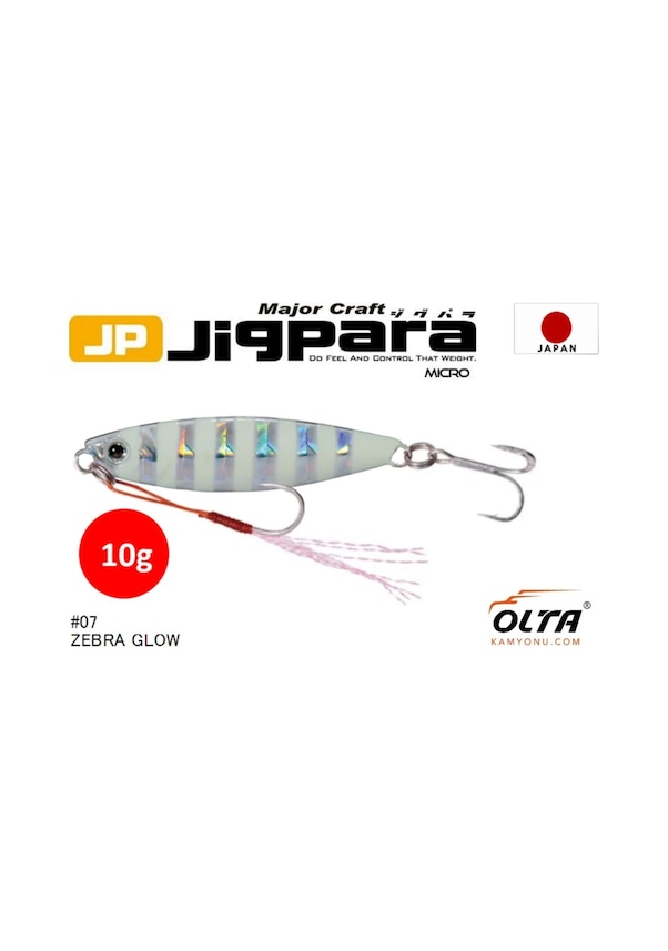 Major Craft Jigpara JPM-10gr 07 Zebra Glow Fiyatları ve Özellikleri