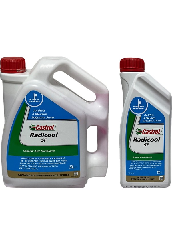 Castrol Radicool Sf 4 Mevsimlik Kırmızı Antifriz 3+1 Litre Fiyatları ve ...