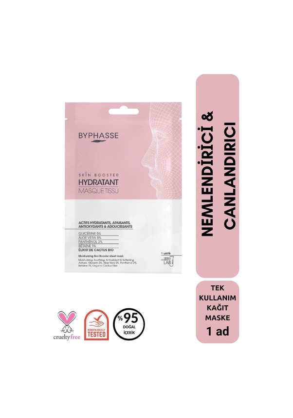 Byphasse Nemlendirici Ve Canlandırıcı Skin Booster Kağıt Yüz Maskesi ...