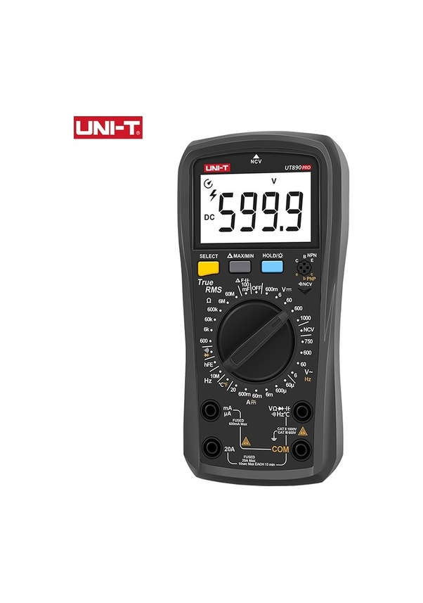 Unı-t Ut890 Pro Dijital Multimetre Dc Ac Akım Ölçer Voltmetre True Rms ...