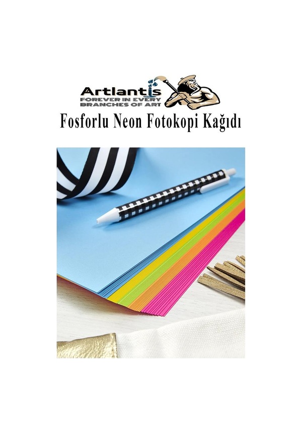 Neon Fosforlu Renkli A5 Fotokopi Kağıdı 100 Lü 1 Paket 100 Adet ...