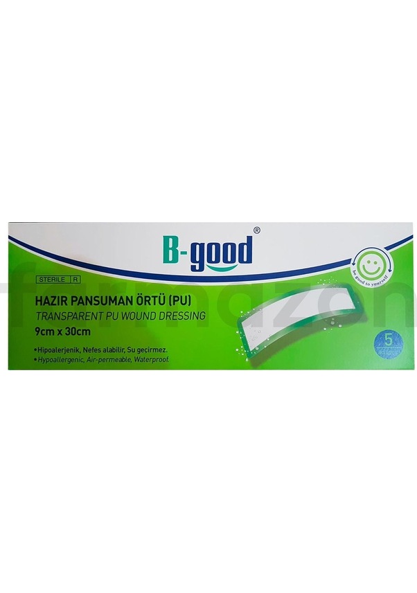 B-Good Su Geçirmez Şeffaf Yara Örtüsü Bandı 9 x 30 CM 5'li Fiyatları ve ...