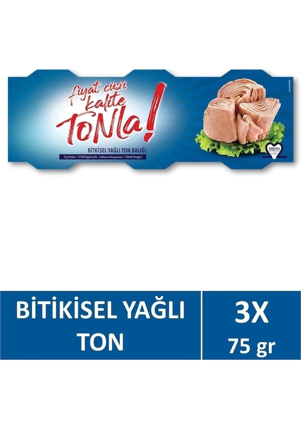 Dardanel Tonla Ton Balığı 3 x 75 G Fiyatları ve Özellikleri
