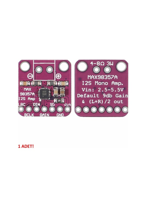 Max98357 I2s 5v 3w Ses Yükseltici Amfi Class D Dijital Ses Müzik ...