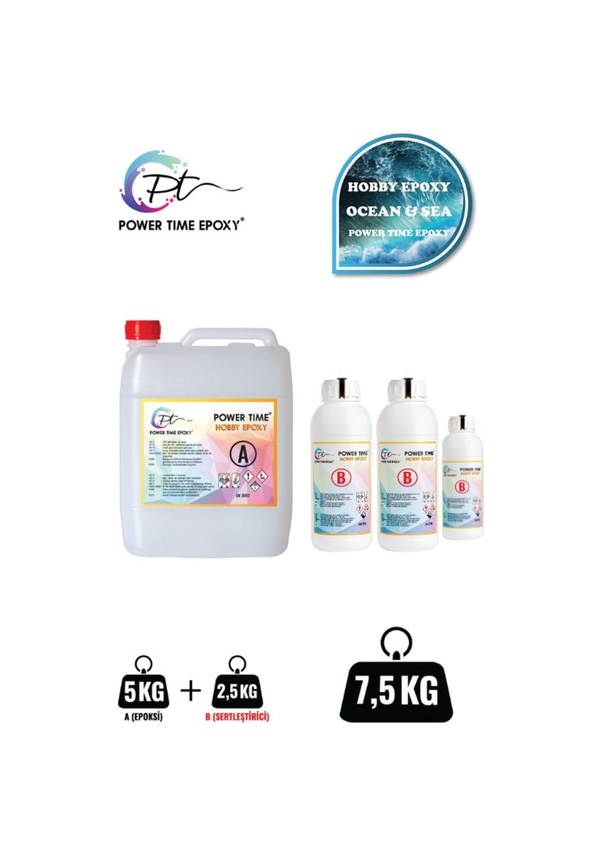 7.5 Kg Hobby Epoxy Ocean & Sea/ Deniz Efekti Şeffaf Epoksi Reçine Ince ...