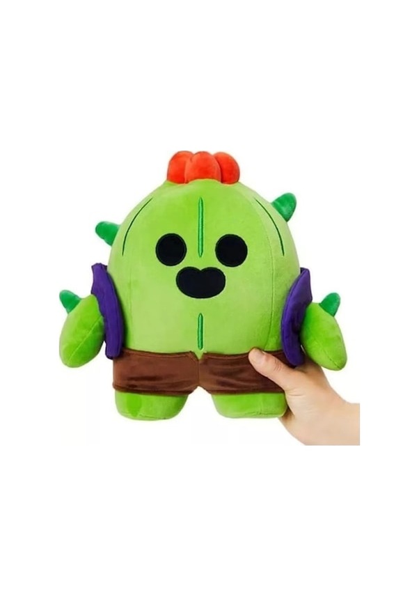 Bruce 1p Periferik Peluş Oyuncak Brawl Spike Leon Carto-siyah Ka Siyah ...