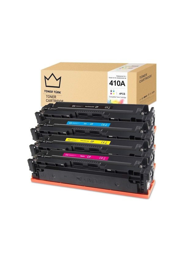 Hp Colour Laserjet Pro M452Dw Uyumlu Toner / Hp 410A / Cf410A Set ...