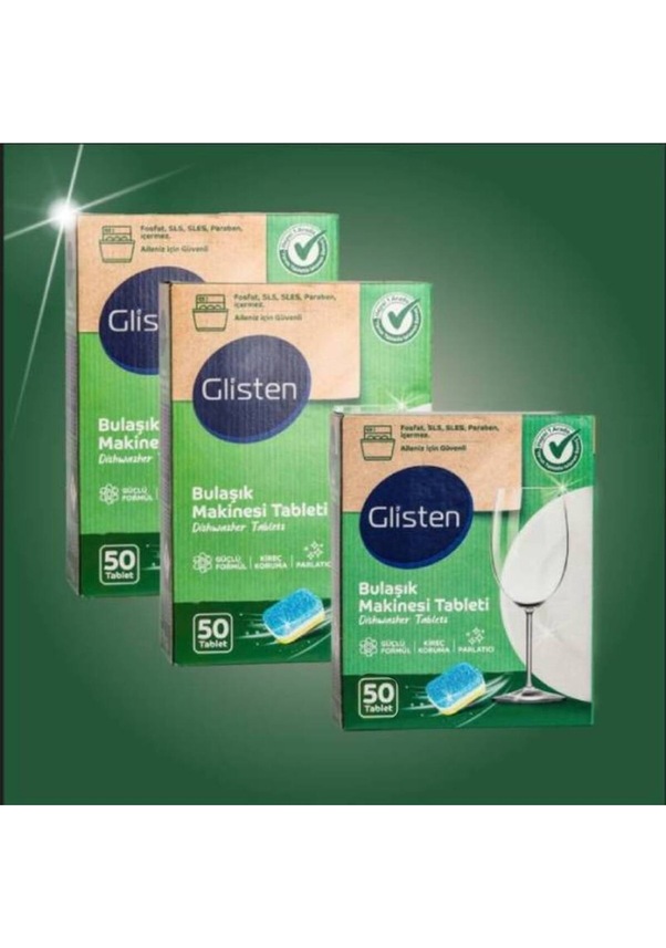 Glisten Bulaşık Makinesi Deterjanı 3 x 50 Tablet Fiyatları ve Özellikleri